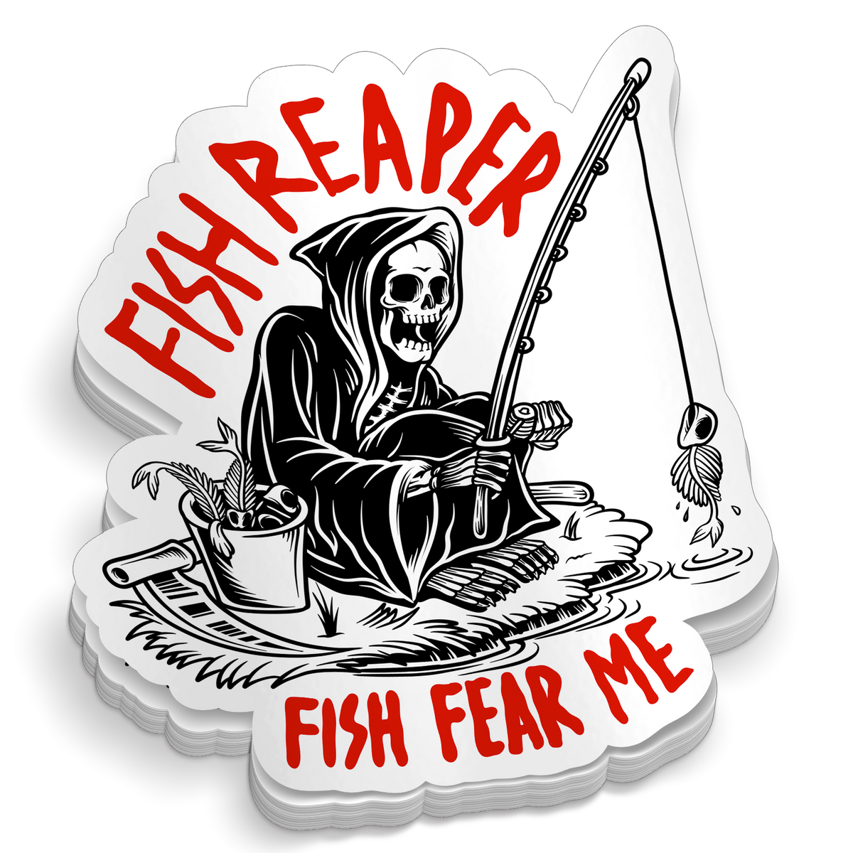 Fish Reaper - Funny Fishing Sticker