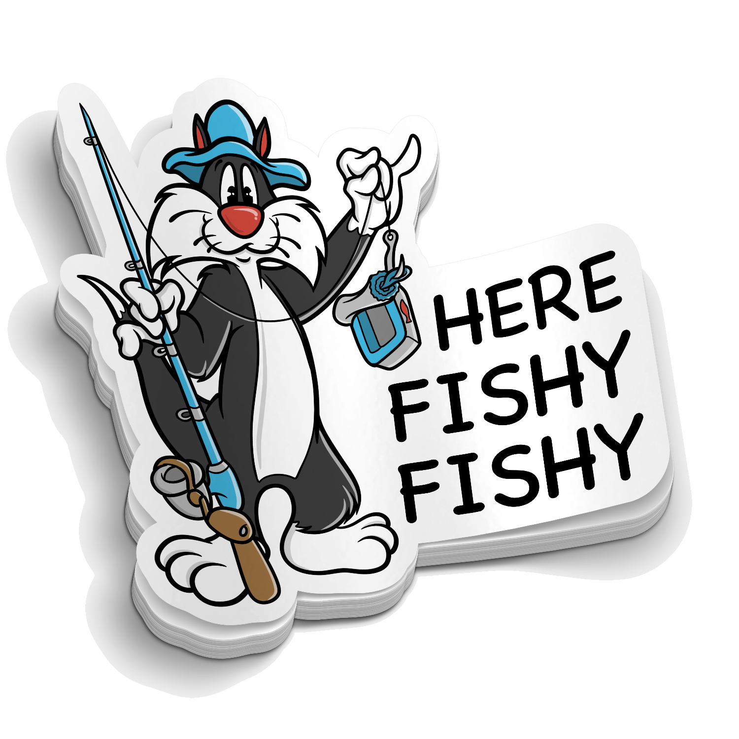 Here Fishy Fishy "sticker"